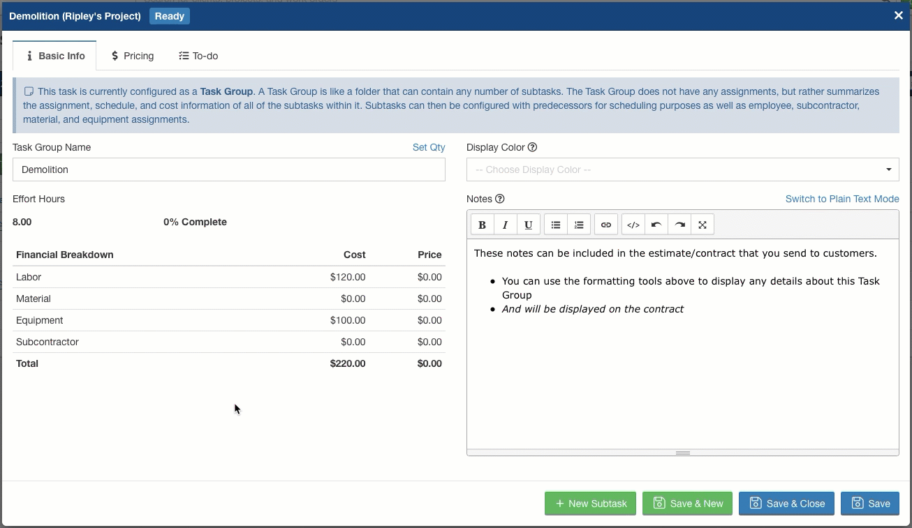 How to Create a Project Estimate Using Task-Based Estimating